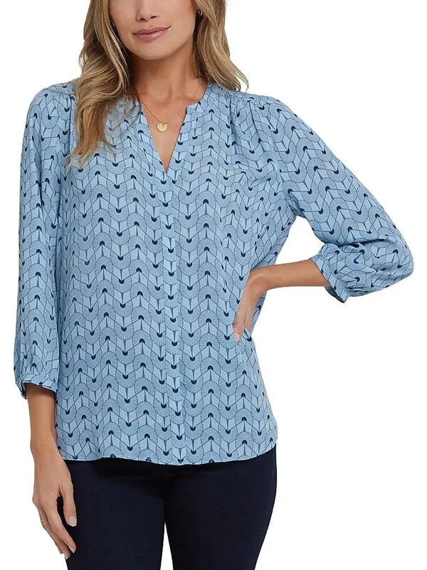NYDJ Pintuck Blouse - Port D'ivr