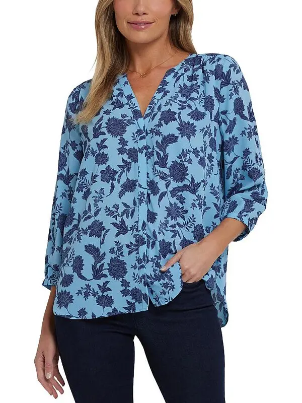 NYDJ Pintuck Blouse - Villebon
