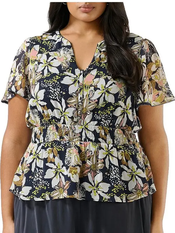 ESTELLE Wilsons Prom Floral Blouse - Print
