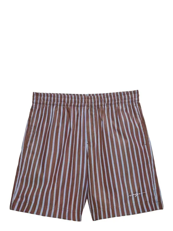MSGM Striped Shorts - Red