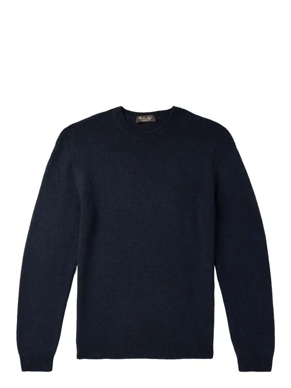 Loro Piana Fobello Cashmere Sweater - Blue