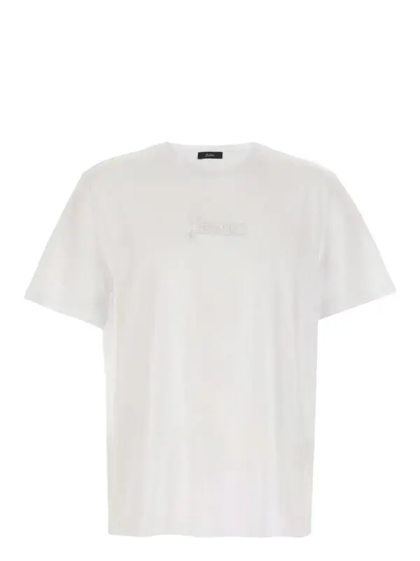 Herno Logo-embroidered T-shirt - White