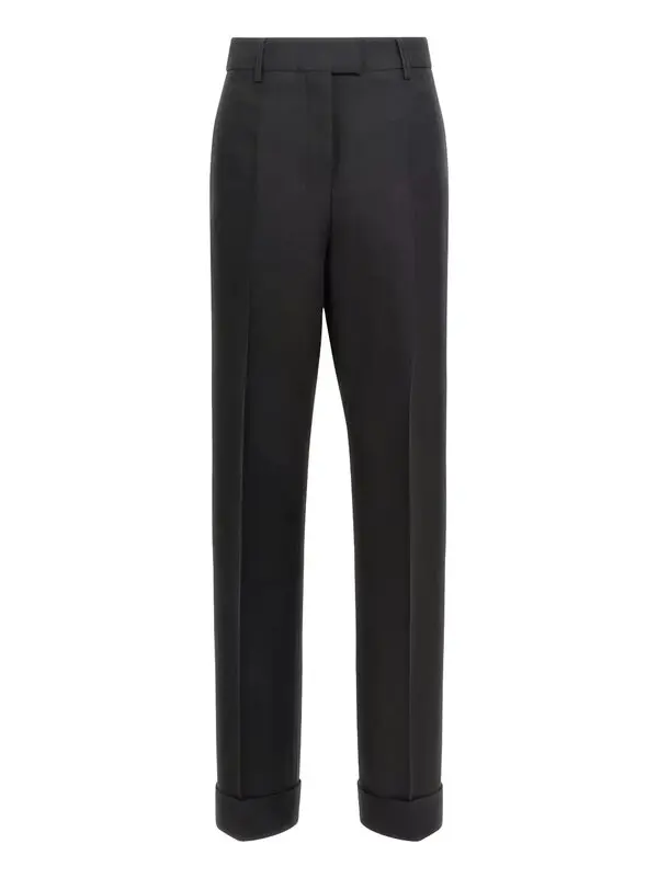 FERRAGAMO Stretched Trousers - Black