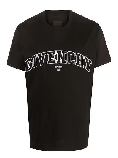 Givenchy College Embroidered Logo T-shirt - Black