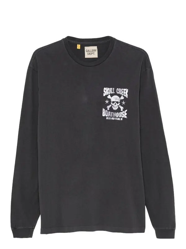 GALLERY DEPT. Skull Creek Long Sleeve T-shirt - Vintage Black