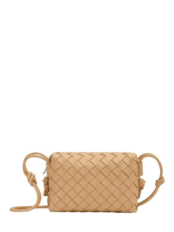 Bottega Veneta Loop Intrecciato Camera Bag - Almond