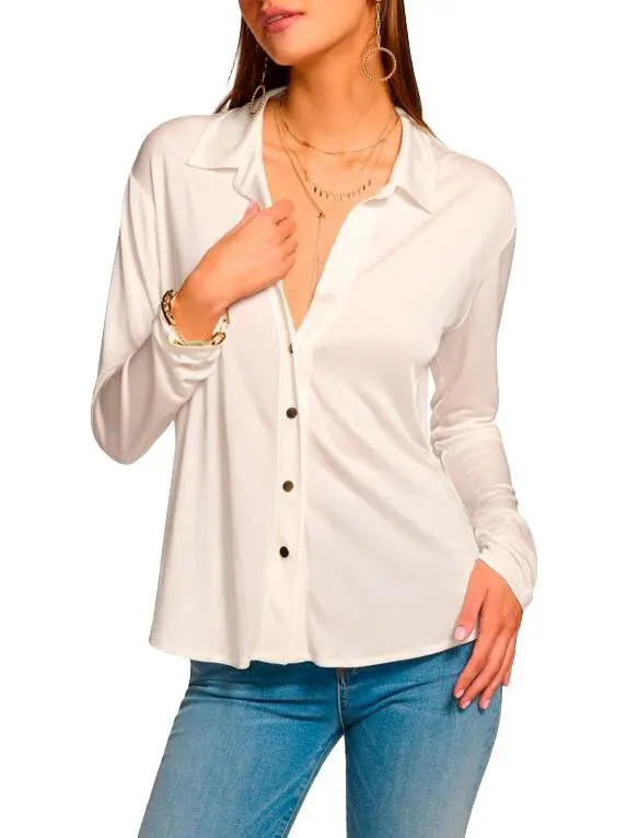 Ramy Brook Belinda Shirt - Ivory