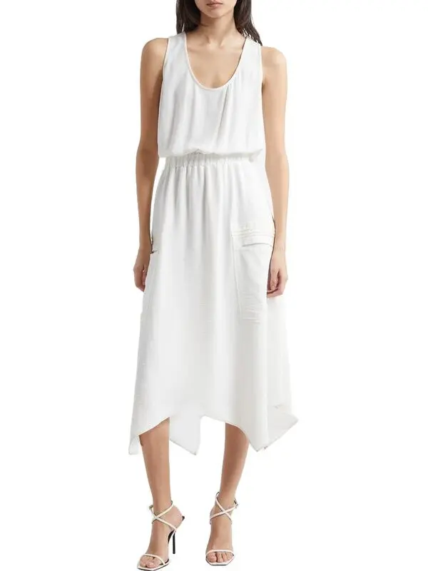Ramy Brook Hallie Handkerchief Hem Dress - Ivory