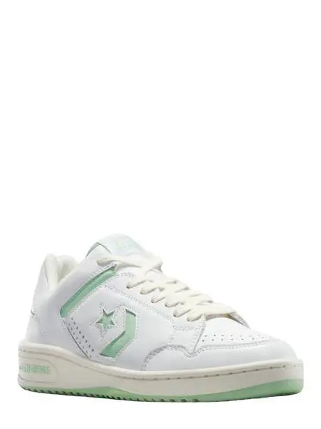 CONVERSE Weapon Oxford Sneaker - White/ White/ Sour Glow