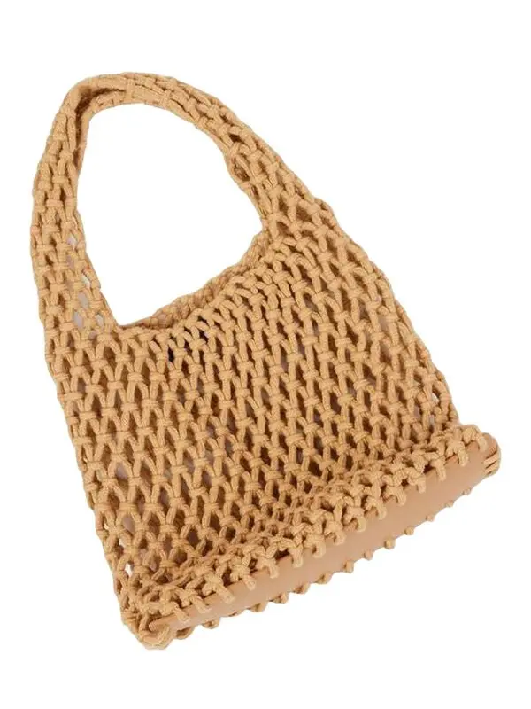 Hat Attack Lizzie Cotton Mini Bag - Tan