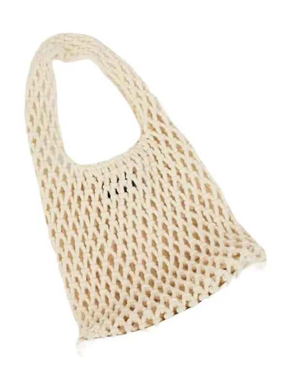 Hat Attack Lizzie Cotton Mini Bag - White