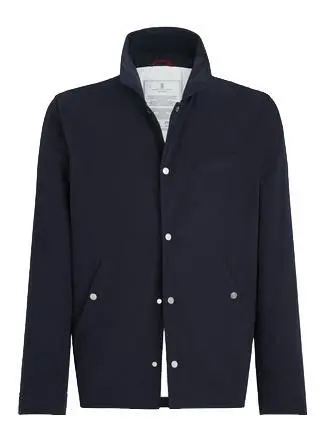 Brunello Cucinelli Shirt-style Outerwear Jacket - Navy Blue