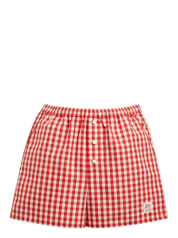 COACHTOPIA Loop Gingham Boxer Shorts - Red/cloud