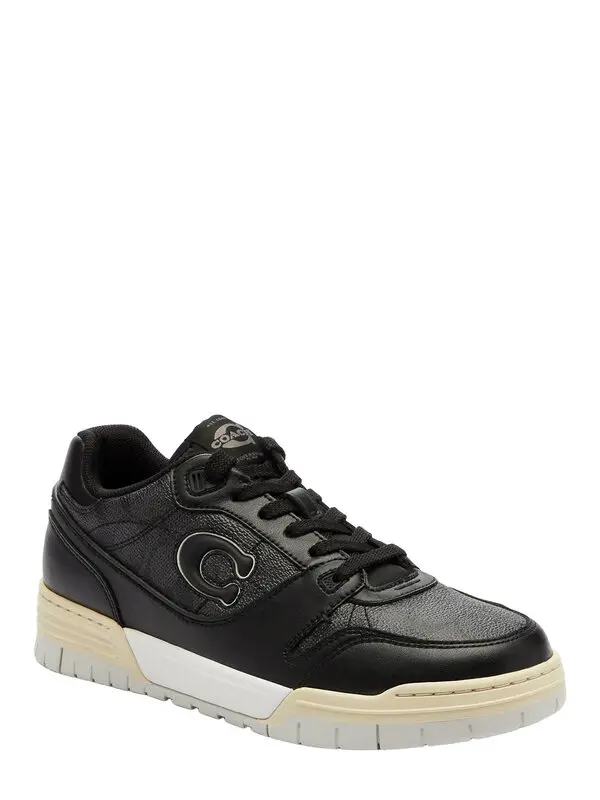COACH Soho Sneaker In Signature Canvas - Charcoal/black