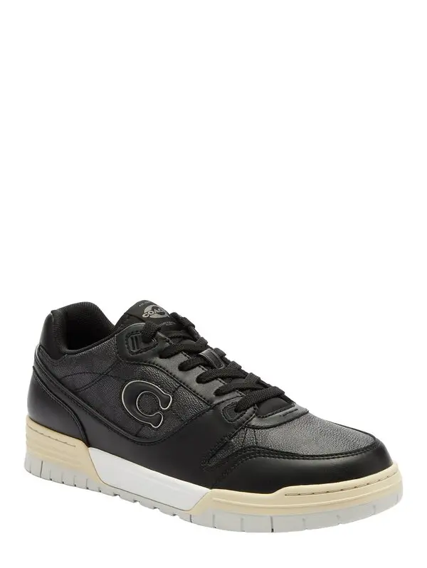 COACH Soho Signature Canvas Sneakers - Charcoal/black