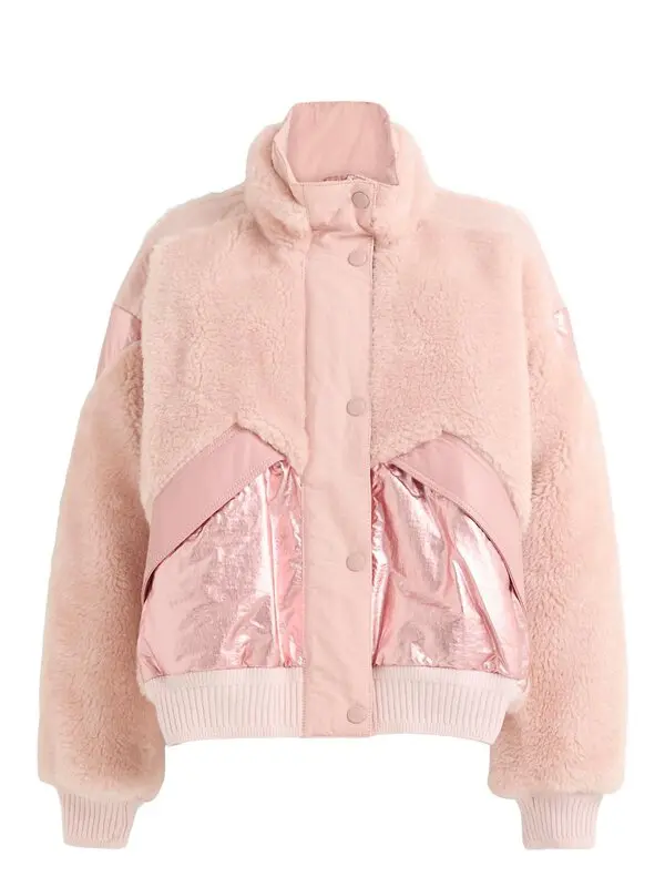 Coach Restored Pieced Fleece Jacket - Pink