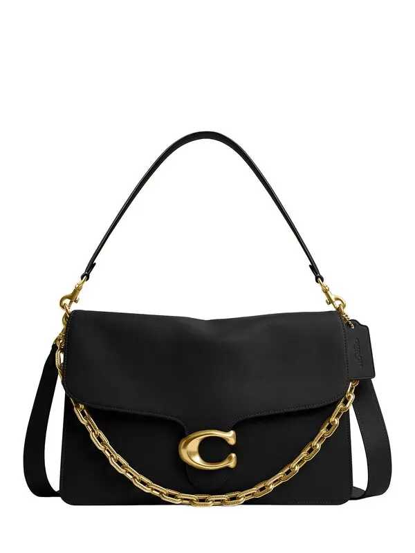 COACH® Chain Tabby Shoulder Bag 35 - Brass/black