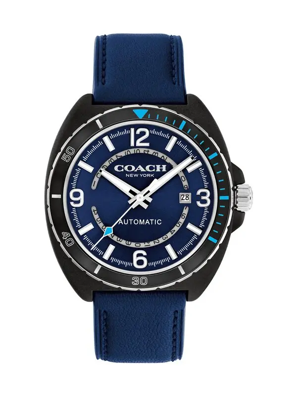 COACH Charter Automatic Watch, 44mm - Blue