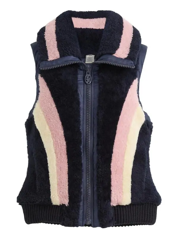 Coach Restored Reversible Shearling Vest - Navy