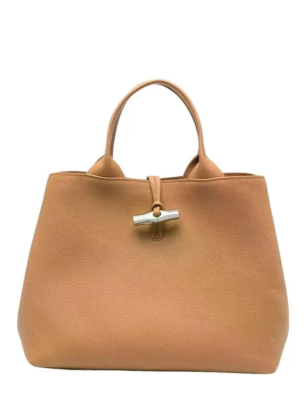 Longchamp Le Roseau Large Tote Bag - Brown