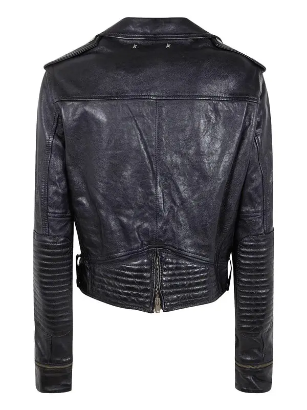 GOLDEN GOOSE Leather Jacket - Black
