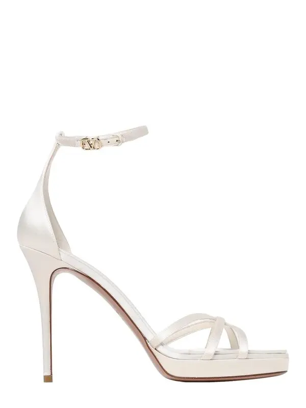 Valentino Garavani Strappy Platform Stiletto Sandal - Ivory