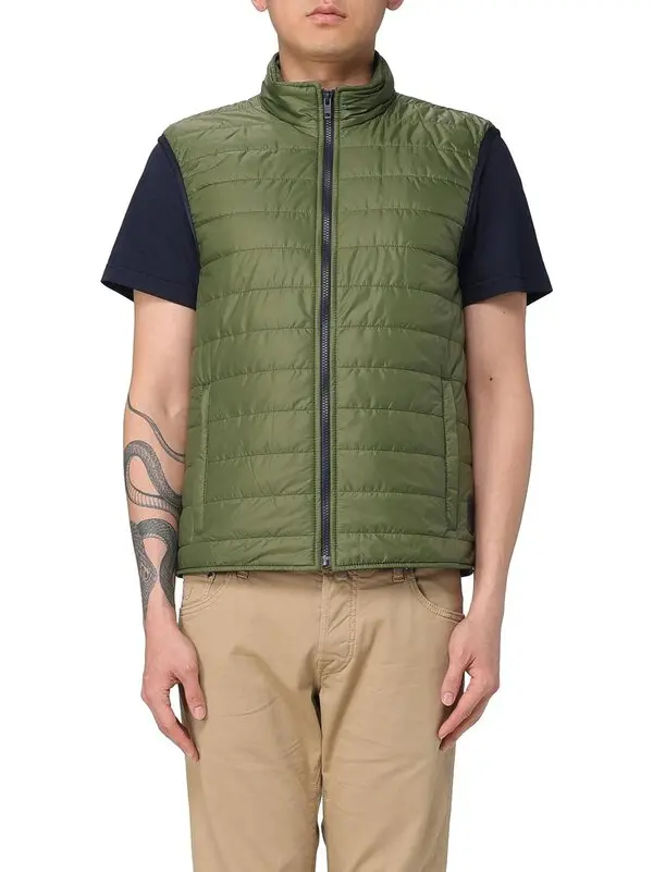 FAY Quilted Vest - Green