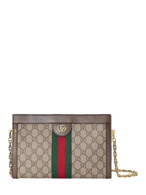 Gucci Ophidia Gg Supreme Small Shoulder Bag - Tan