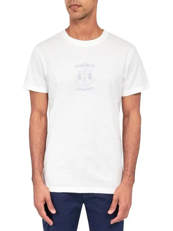 BROOKLYN BRIGADE Slim Fit Logo T-shirt - White