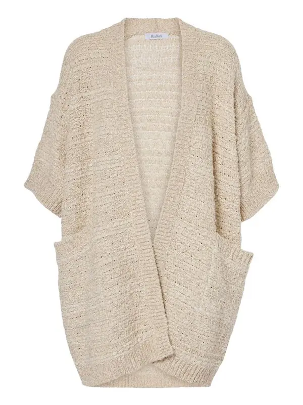 Max Mara Cotton-blend Cardigan - Beige
