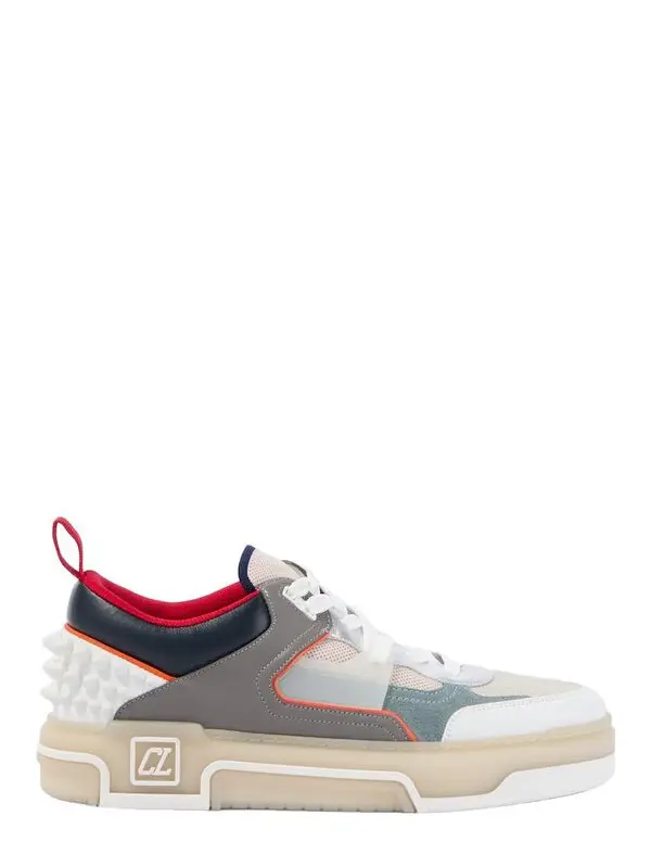 CHRISTIAN LOUBOUTIN Astroloubi Spiked Leather Sneakers - Multicoloured
