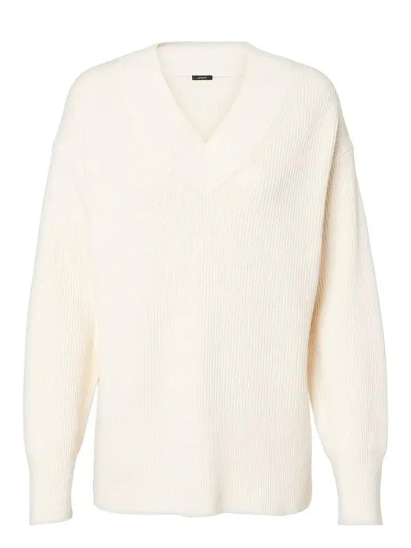 JOSEPH Linen And Cotton Sweater - White