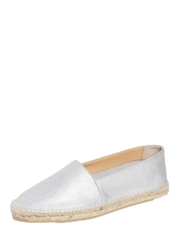 CastaÑer Kenda Flat Espadrilles - Metalizada Plata