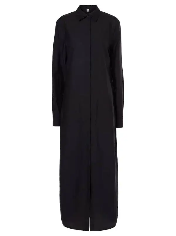TOTEME Silk-blend Shirt Dress - Blue