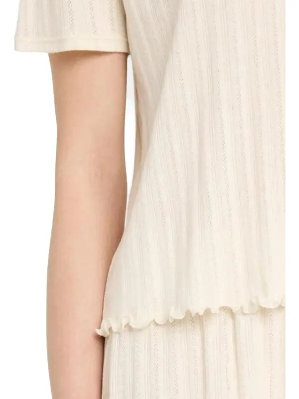 Eberjey Pointelle Shorts - Ivory