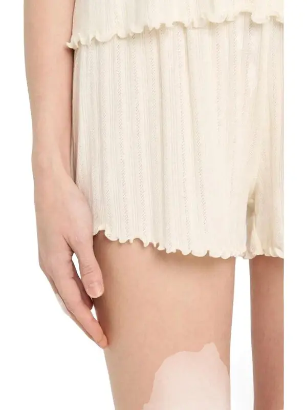 Eberjey Pointelle Short-sleeve Tee - Ivory