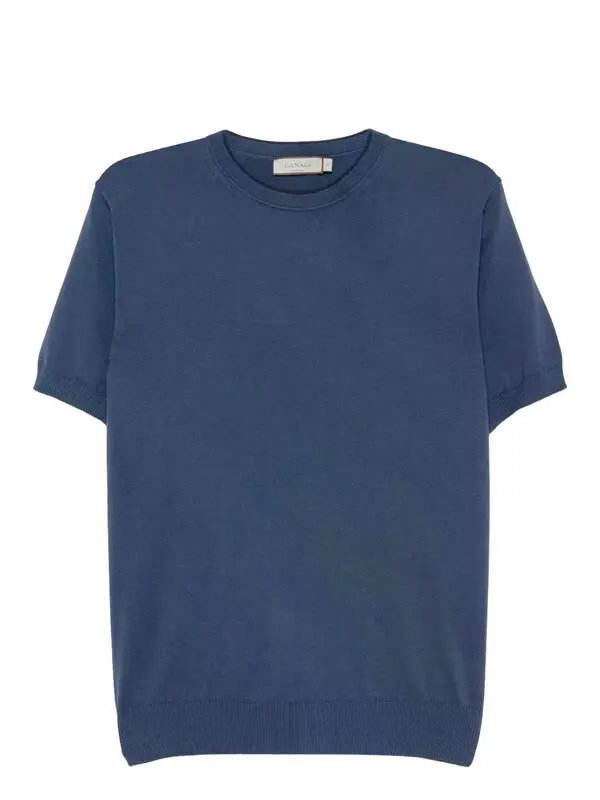 Canali Cotton T-shirt - Blue