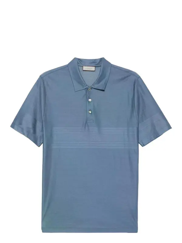 Canali Cotton Polo Shirt - Blue