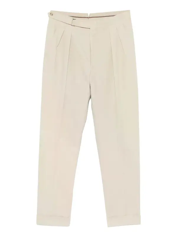 Canali Pleated Trousers - Neutrals
