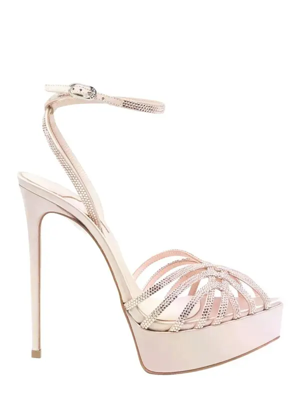 LE SILLA 140mm Crystal-embellished Sandals - Pink