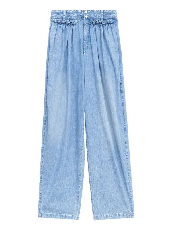 Isabel Marant Étoile Inaya Wide-leg Pants - Light Blue