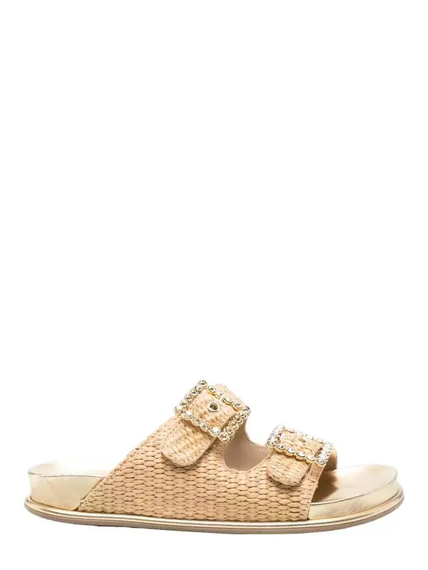 LE SILLA Raffia Sandals - Neutrals