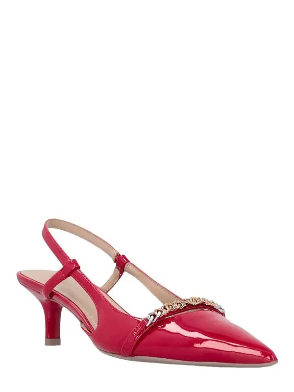 Pinko Gloria Slingback Pumps - Red