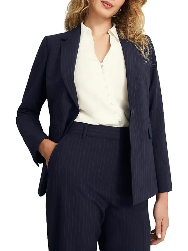 HOBBS LONDON Salisbury Tailored Jacket - Navy Ivory