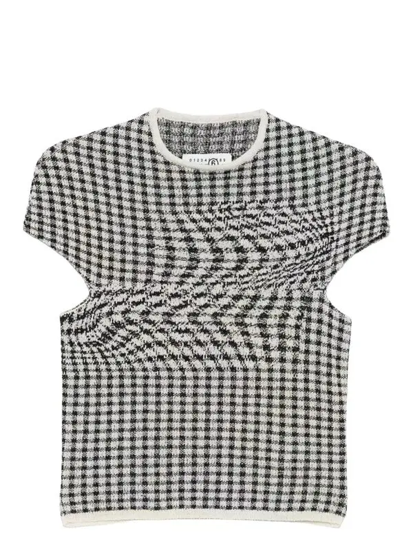 MAISON MARGIELA Checked T-shirt - Black