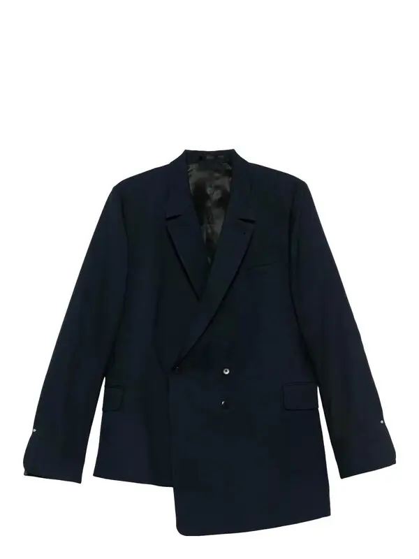 Random Identities Twill-weave Blazer - Blue