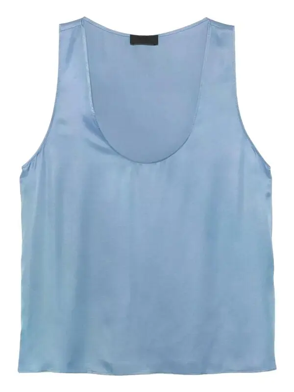 Liu Jo Satin Tank Top - Blue