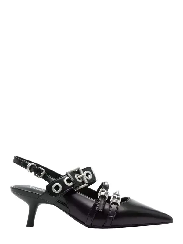 Ash 50mm Babel Pumps - Black