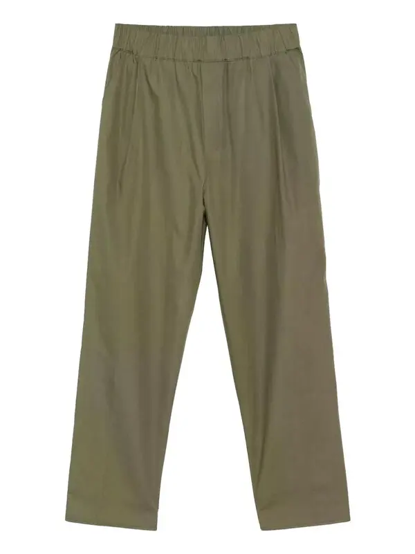LANEUS Elastic-waist Trousers - Green