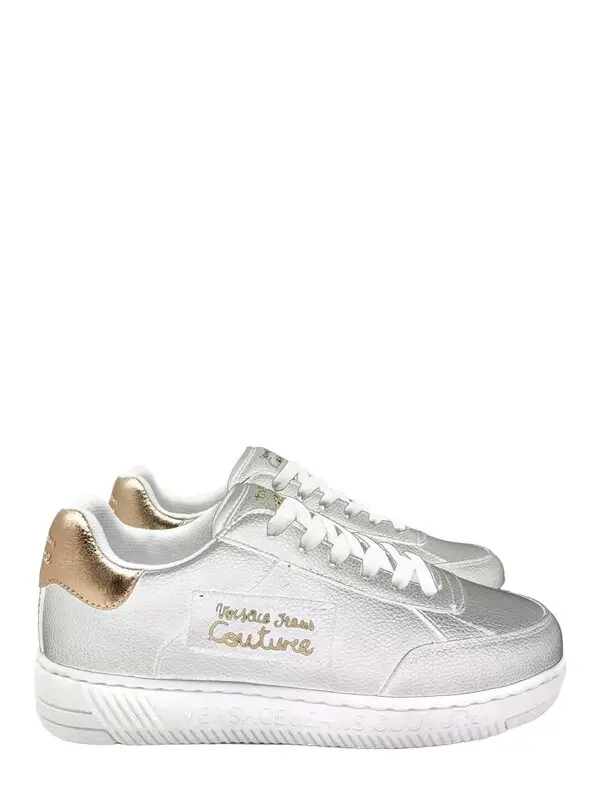Versace Leather Sneakers - White